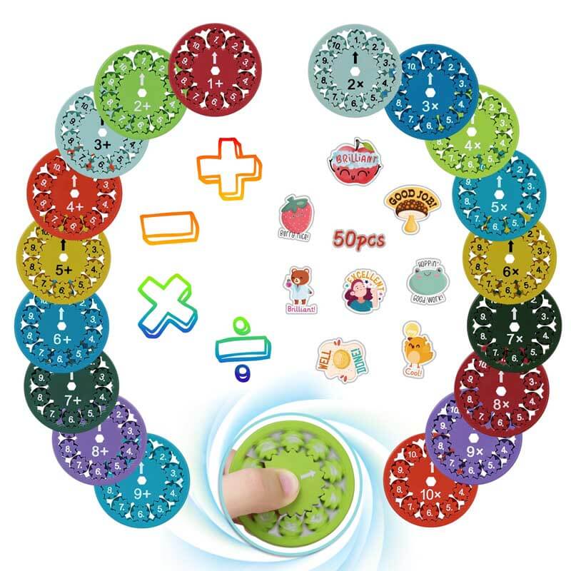 Math Fidget Spinners, Math Facts Fidgets Spinner,New ADHD Anxiety Game ...