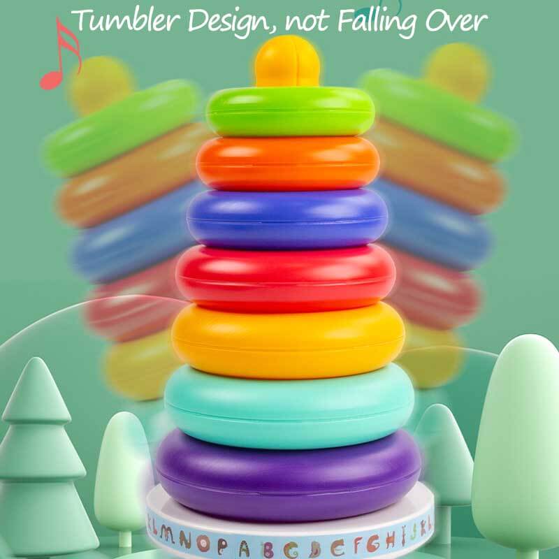 Stacks of Circles Stacking Ring STEM Learning Toy, Age 3+ Months, Multi ...