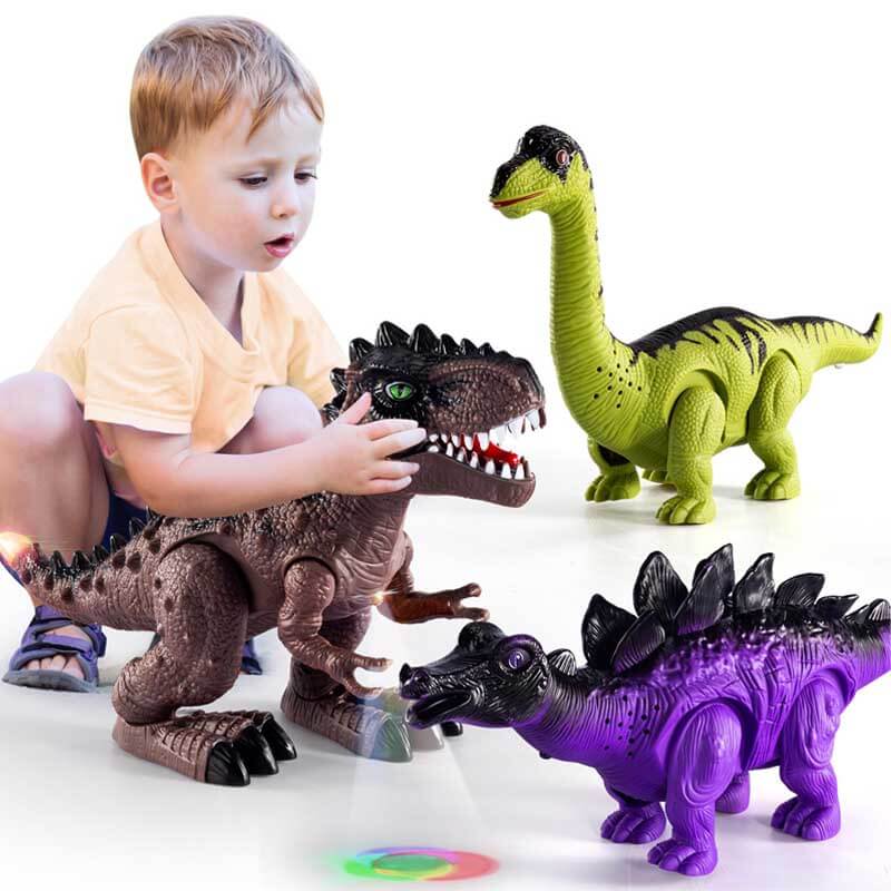 3 Pack Electric Walking Dinosaur Toys for Toddlers 2-4 3-5 Years with ...
