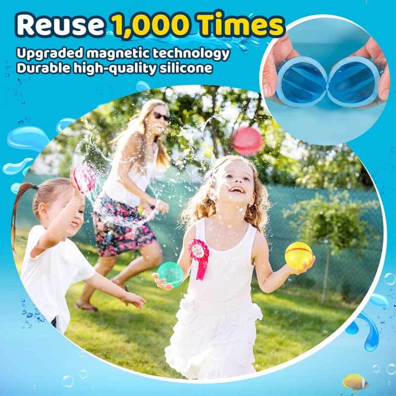 Reusable Water Balloons, Pool Beach water Toys for Boys and Girls ...