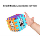 Waffle Interlocking Building Blocks with Storage Container for Kids ...