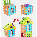 Waffle Interlocking Building Blocks with Storage Container for Kids ...