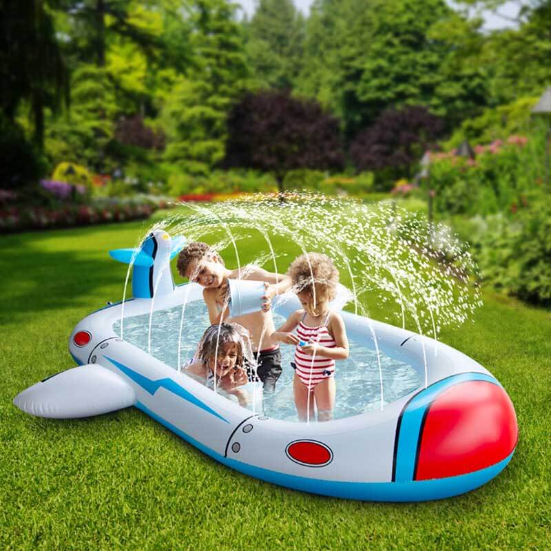 Splash Pad Inflatable Pool Sprinkler for Kids Toddler Pool Kiddie Pool ...