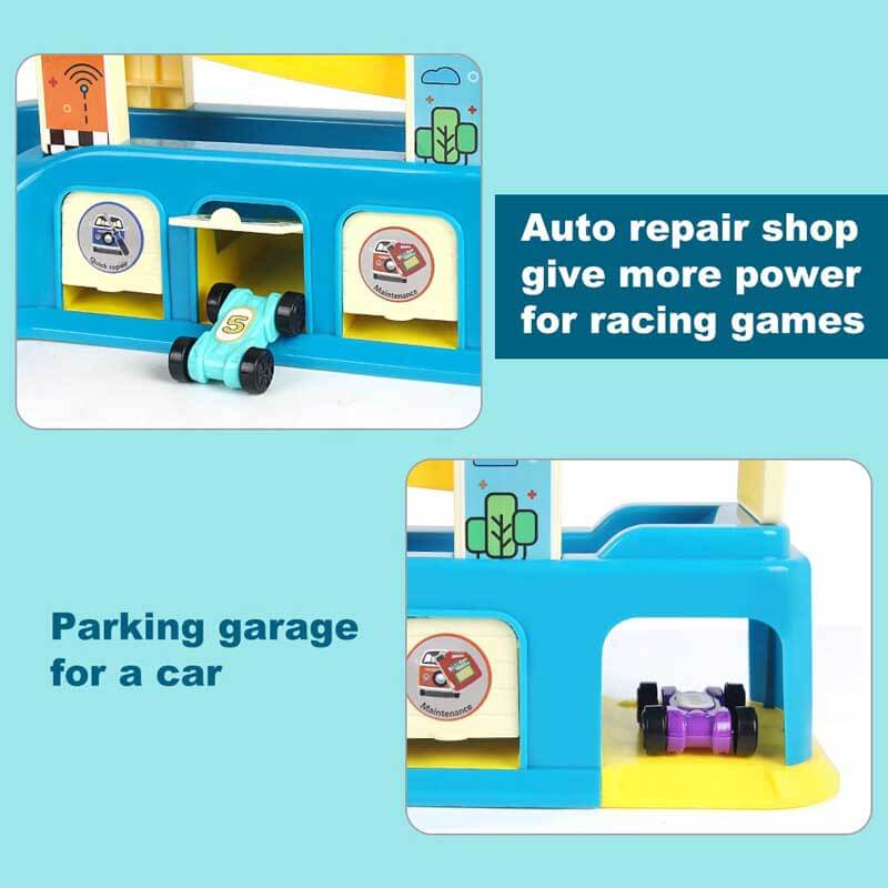 Gliding Car Toy Toddler Toys Car Ramp Toy Race Track Car Gifts Zig Zag ...