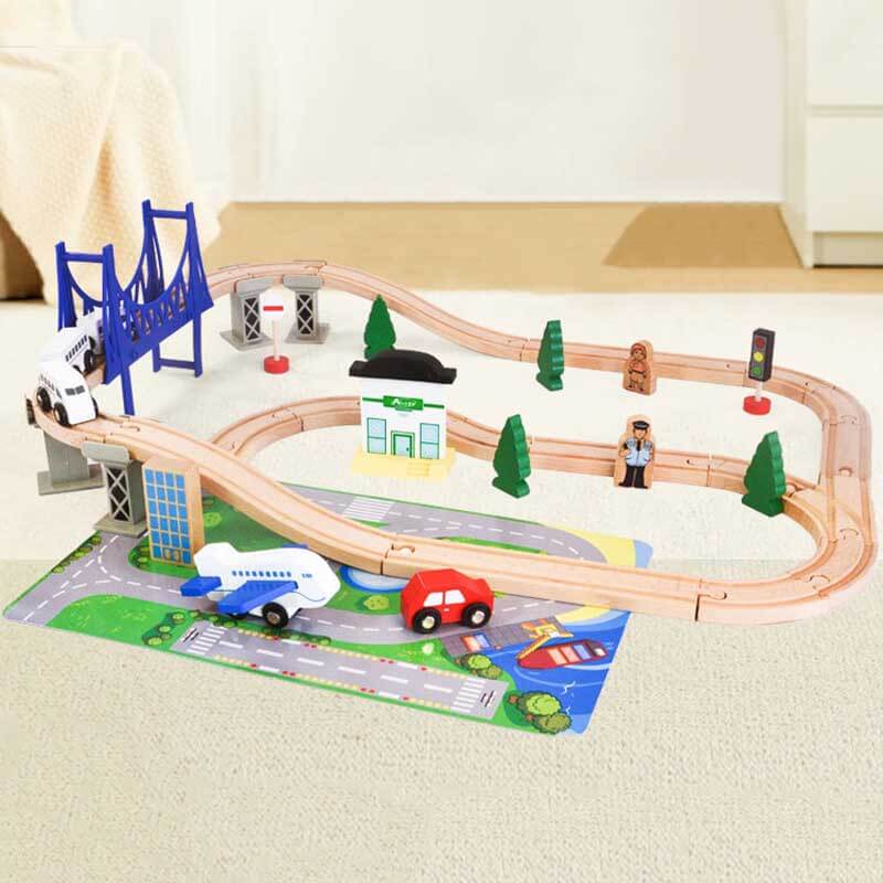 Shinymarch® Wooden Train Track – shinymarch.com