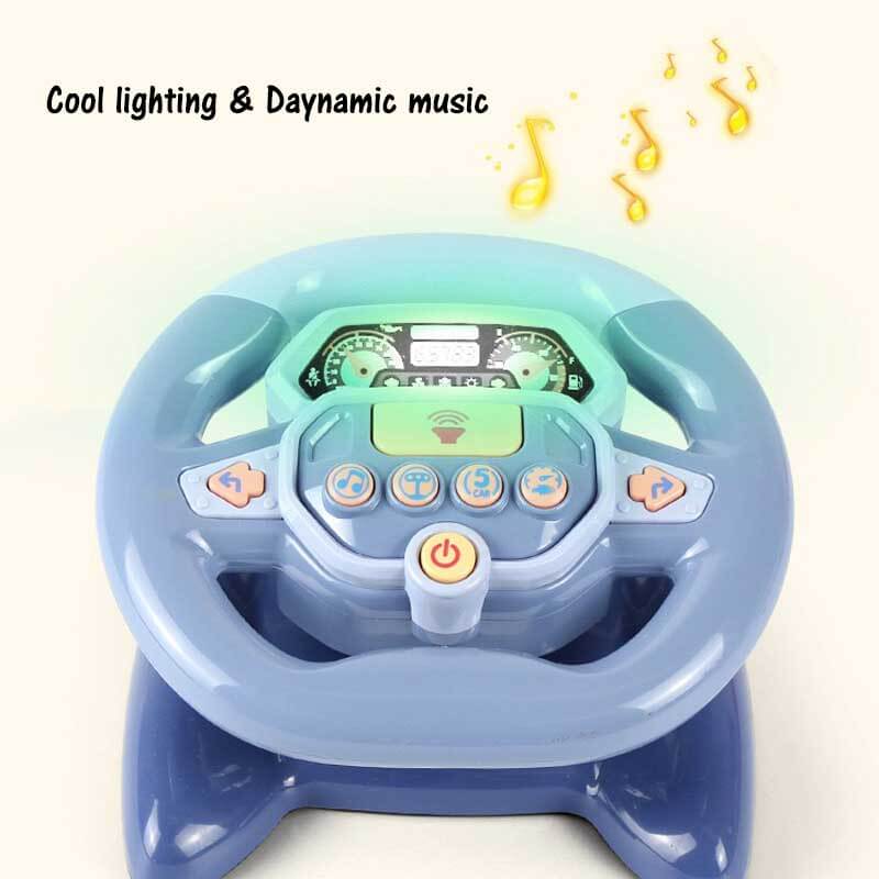 Pretend Driving Simulated Driving Steering Wheel Toy with Light and ...