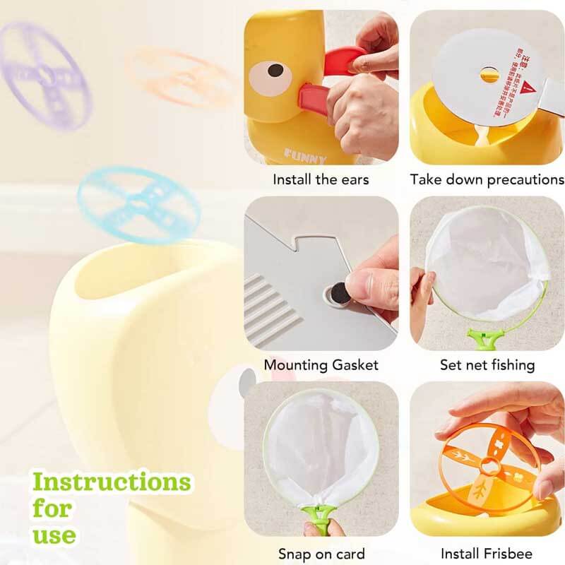 Flying Disc Launcher Toy, Catch Saucer Game Step-on Flying Saucer ...