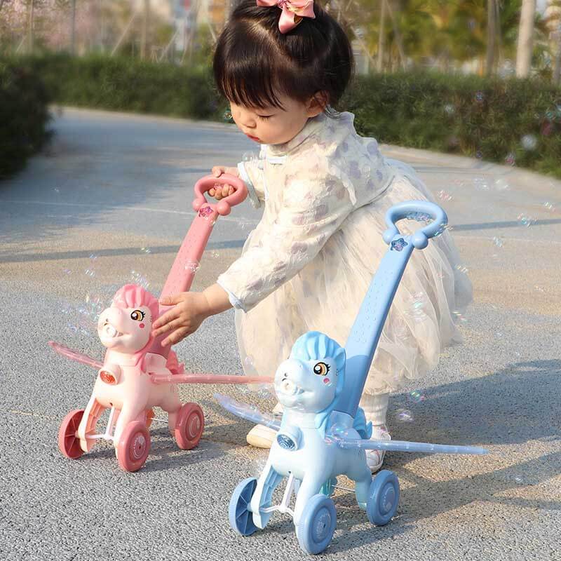 Hand Push Pony Bubble Machine | Shinymarch – shinymarch.com