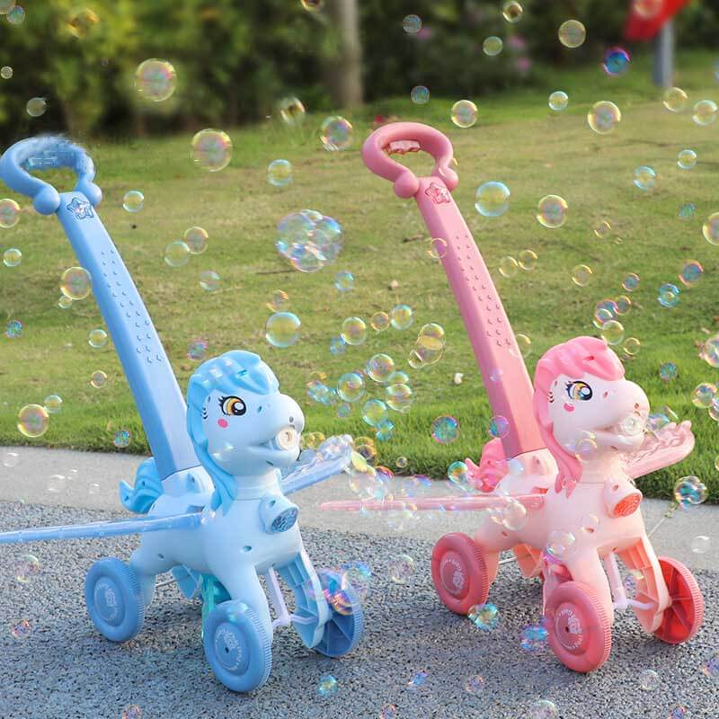 Hand Push Pony Bubble Machine | Shinymarch – shinymarch.com